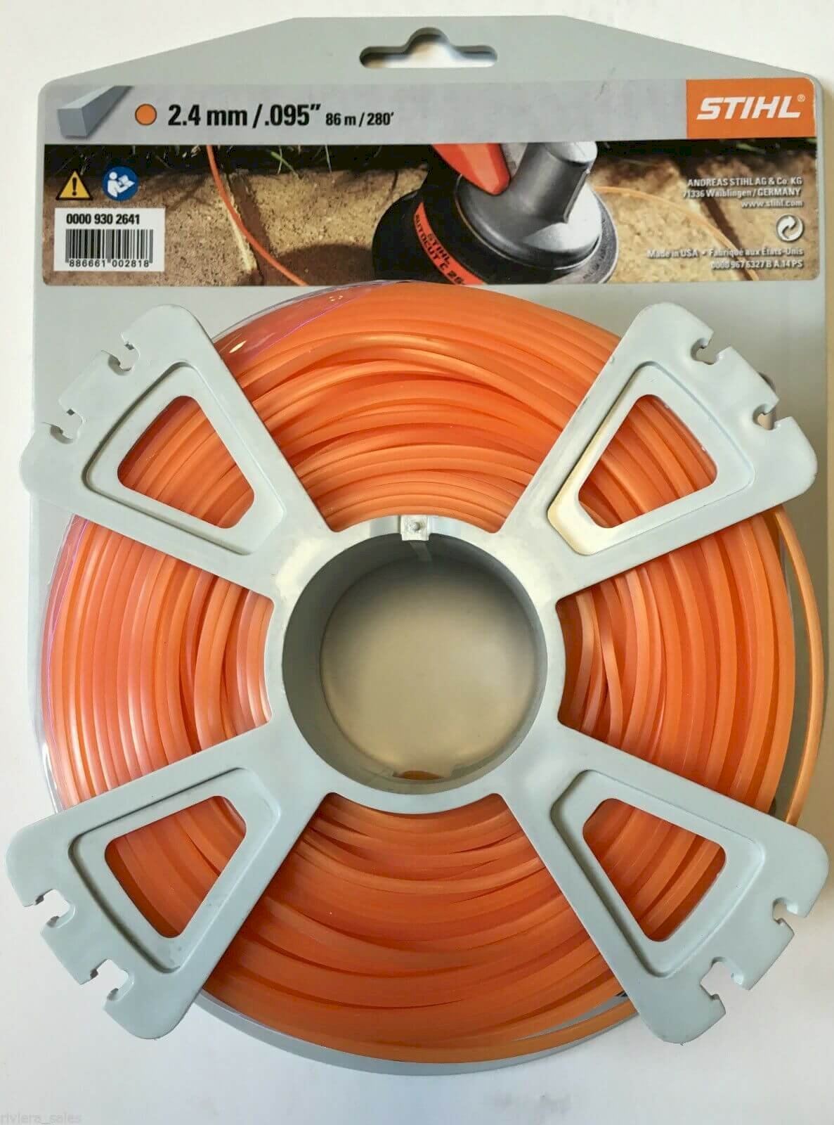 Stihl (2.4mm X 86m) Square Trimmer Line